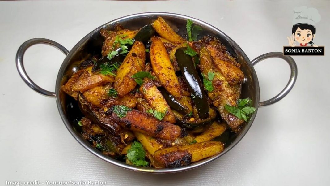 રીંગણ બટાકા નું શાક બનાવવાની રીત | ringan bateta nu shaak recipe
