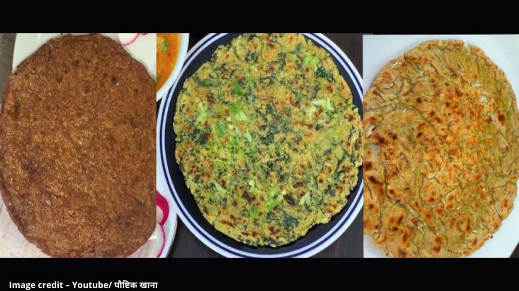 ત્રણ પ્રકારના લોટ ની મસાલા રોટલી | masala rotli - Recipe in Gujarati